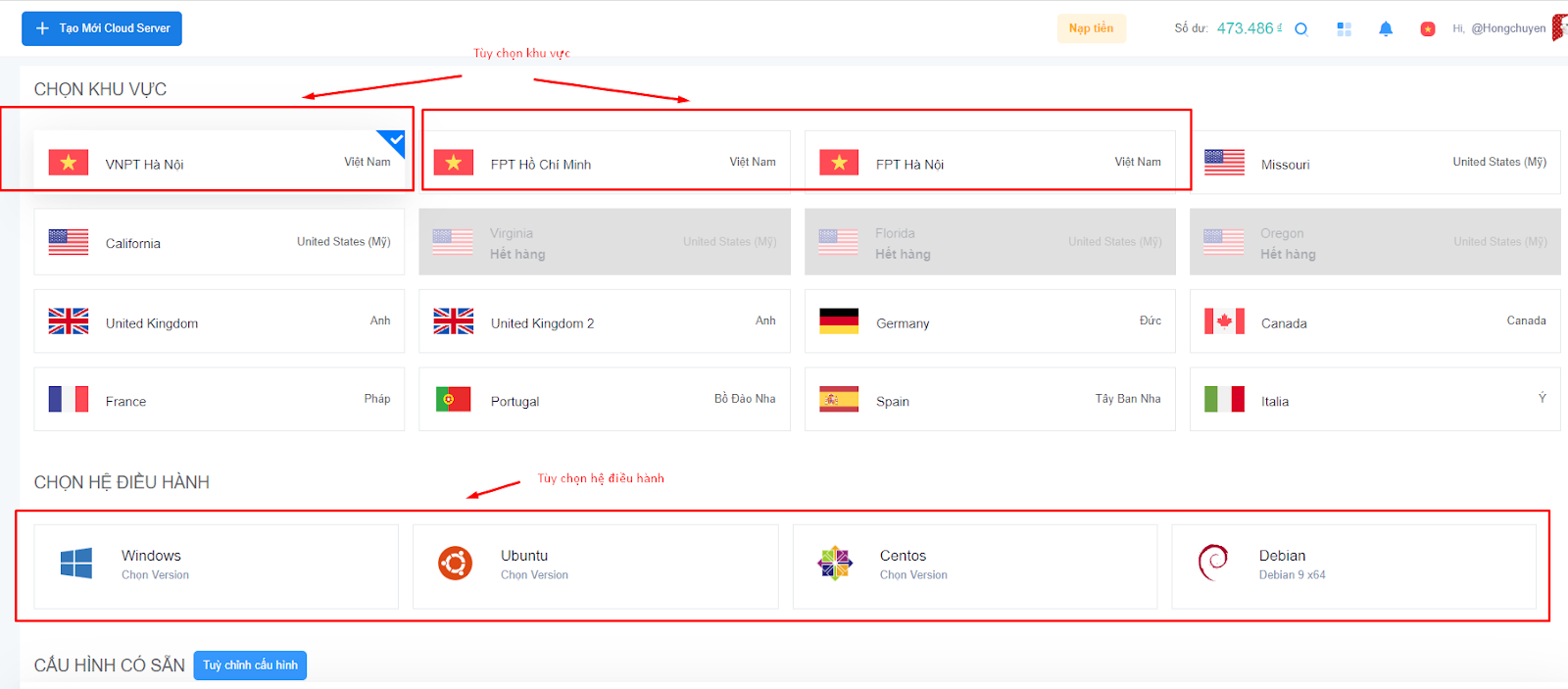 Thuê VPS Việt Nam theo giờ